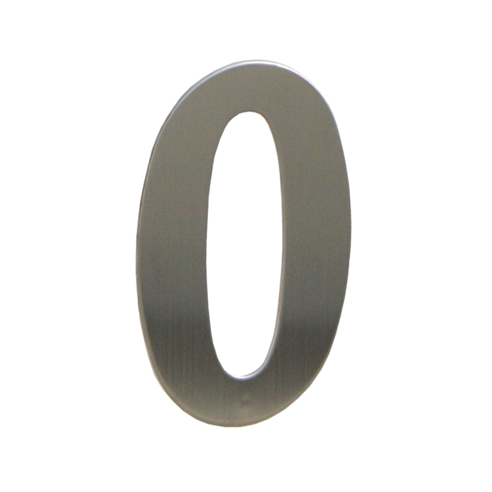 stainless steel house number 0