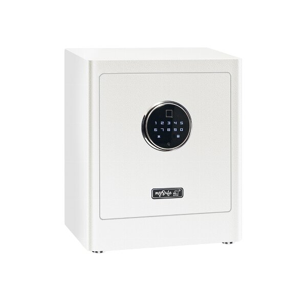 mySafe Premium 350 - white electronic furniture safe with code